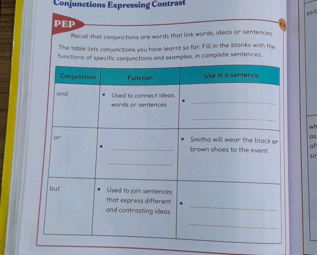 Conjunctions Expressing Contrast Recall that | StudyX