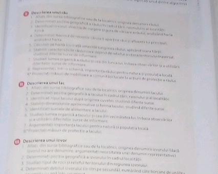 Descrierea unui ru 1 Adun date bibliografice | StudyX