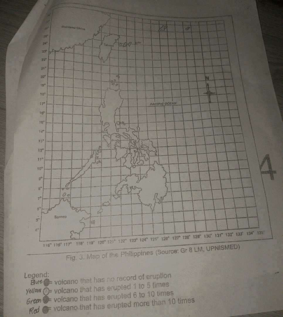 Fig 3 Map of the Philippines Source Gr 8 LM UPNISMED Legend Blue A ...