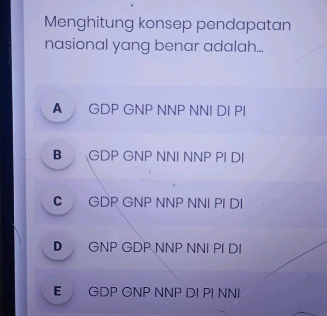 Menghitung konsep pendapatan nasional yang | StudyX