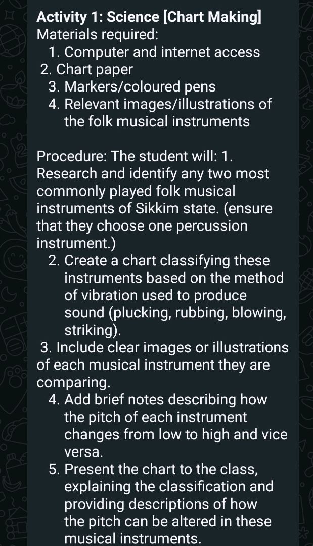Activity 1 Science Chart Making Materials | StudyX