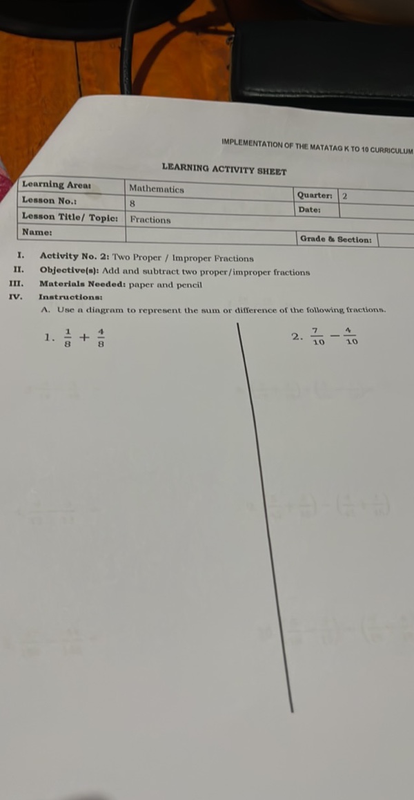 IMPLEMENTATION OF THE MATATAG K TO 10 | StudyX