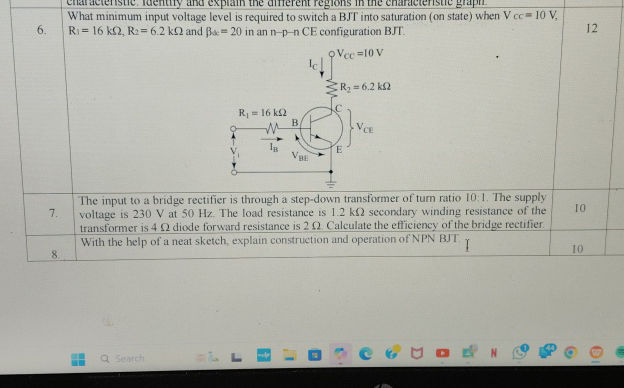 6 What minimum input voltage level is | StudyX