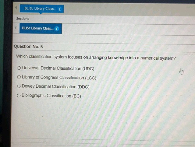 Question No 5 Which classification system | StudyX