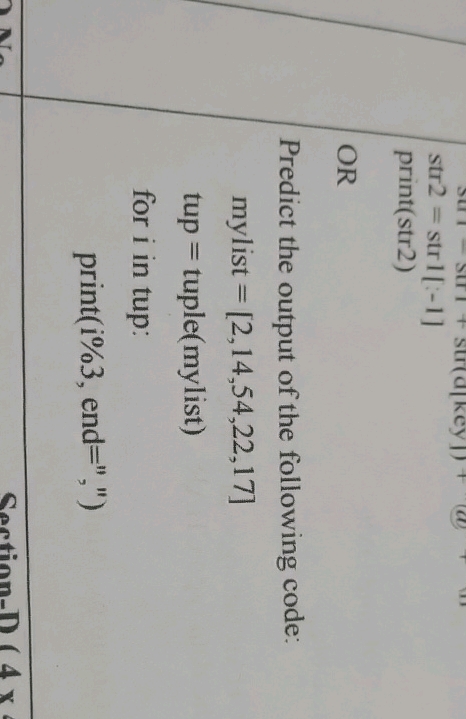 Predict the output of the following code | StudyX