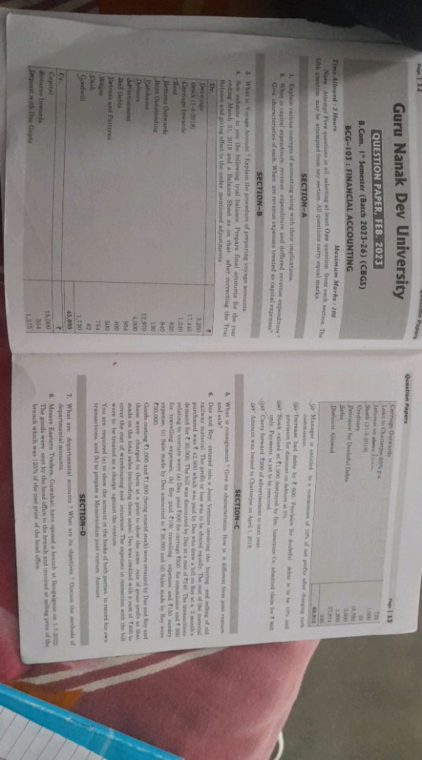 1 What is Voyage Account Explain the | StudyX