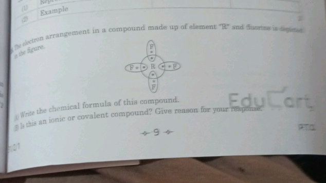 The electron arrangement in a compound made | StudyX