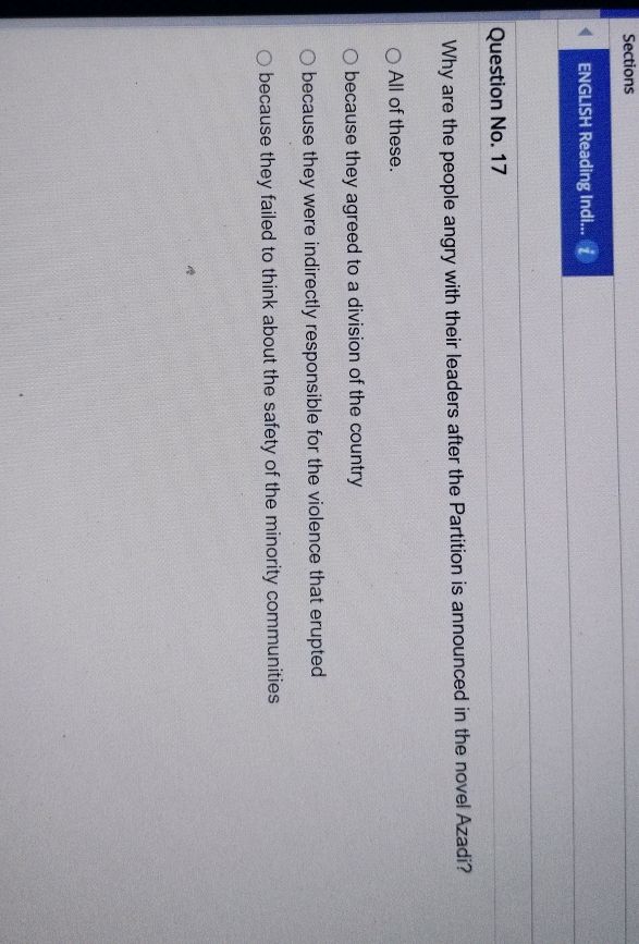 Question No 17 Why are the people angry with | StudyX