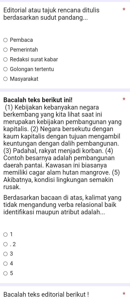 Editorial atau tajuk rencana ditulis | StudyX