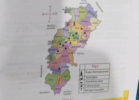 Map showing the location of different | StudyX