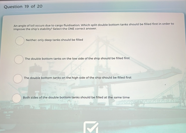 Question 19 of 20 An angle of loll occurs | StudyX