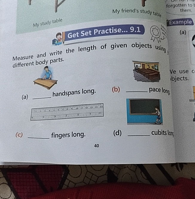 Measure and write the length of given | StudyX
