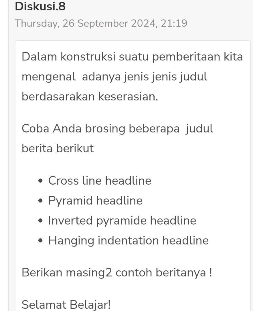 Diskusi8 Thursday 26 September 2024 2119 | StudyX