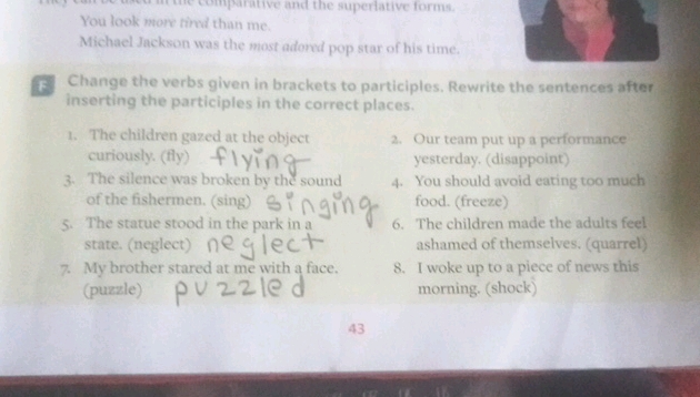 Change the verbs given in brackets to | StudyX