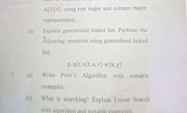 A34 using row major and column major | StudyX