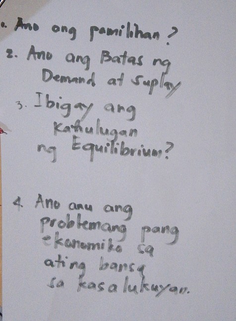 Ano ang pamilihan 2 Ano ang Batas ng Demand | StudyX