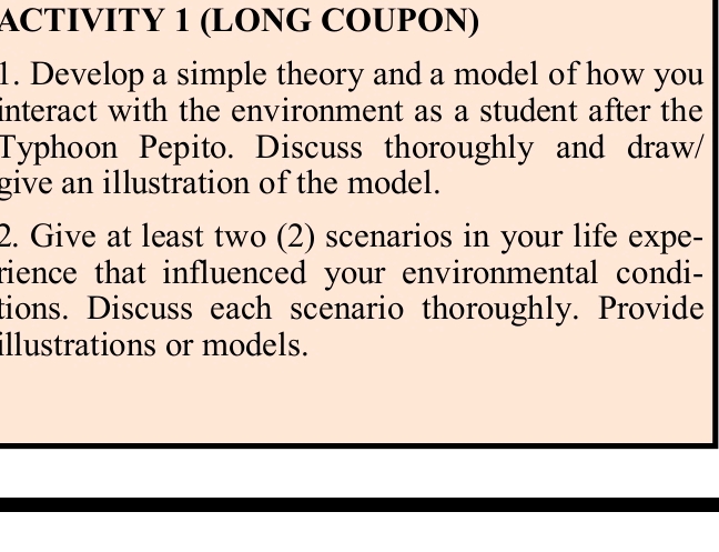 ACTIVITY 1 (LONG COUPON) 1 Develop a simple | StudyX