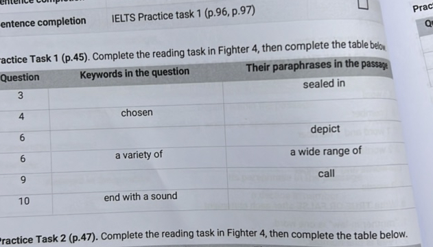 Practice Task 1 p45 Complete the reading | StudyX