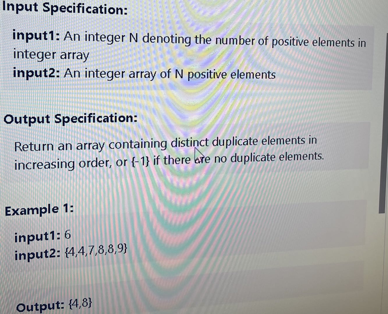 Input Specification input1 An integer N | StudyX