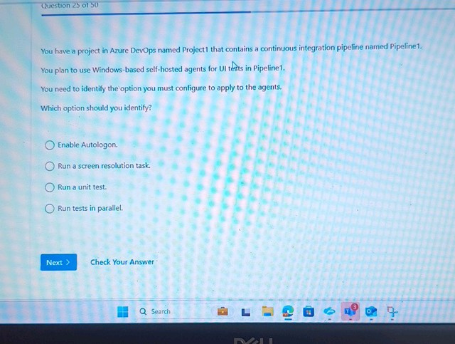 You have a project in Azure DevOps named | StudyX