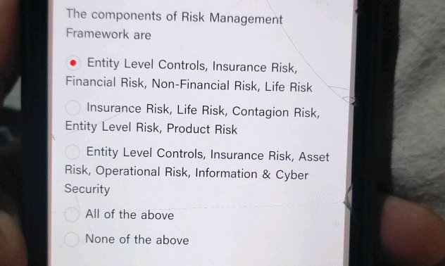 The components of Risk Management Framework | StudyX