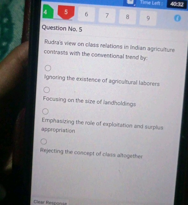 Question No 5 Rudras view on class relations | StudyX