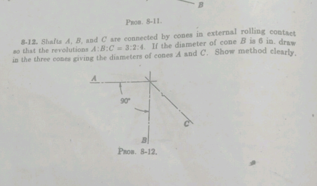 8-12 Shafts A B and C are connected by cones | StudyX