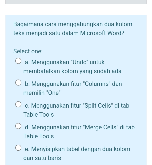 Bagaimana cara menggabungkan dua kolom teks | StudyX