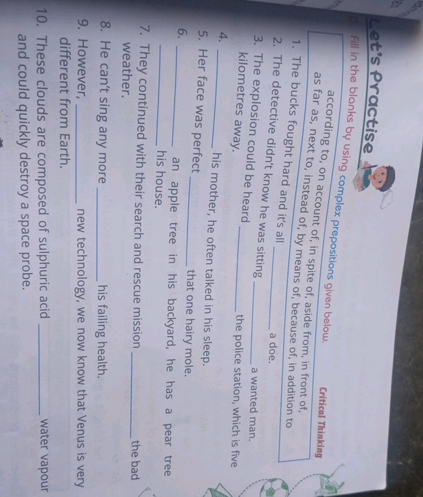 Fill in the blanks by using complex | StudyX