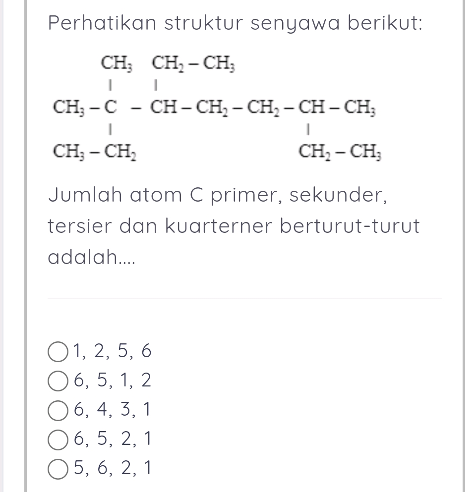 Perhatikan struktur senyawa berikut CH3 | StudyX