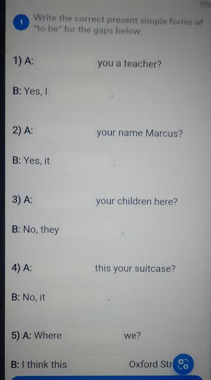 Write the correct present simple forms of to | StudyX