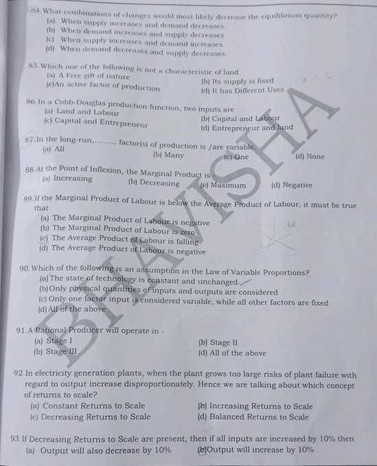 54 What combinations of changes would most | StudyX