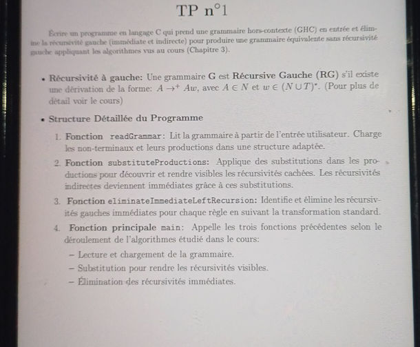 TP n1 crire un programme en langage C qui | StudyX