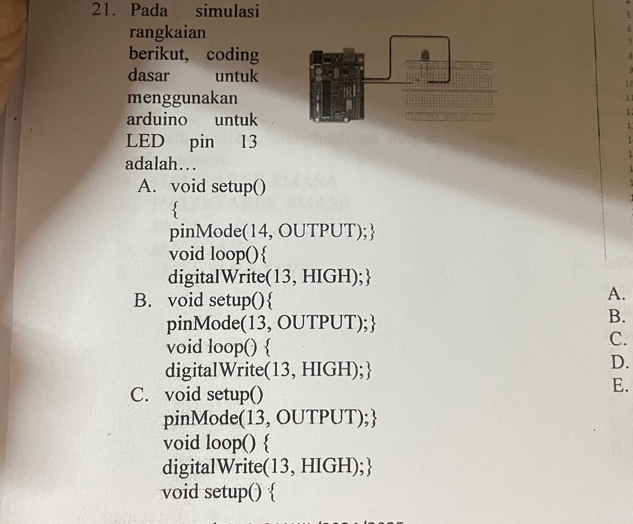 21 Pada simulasi rangkaian berikut coding | StudyX