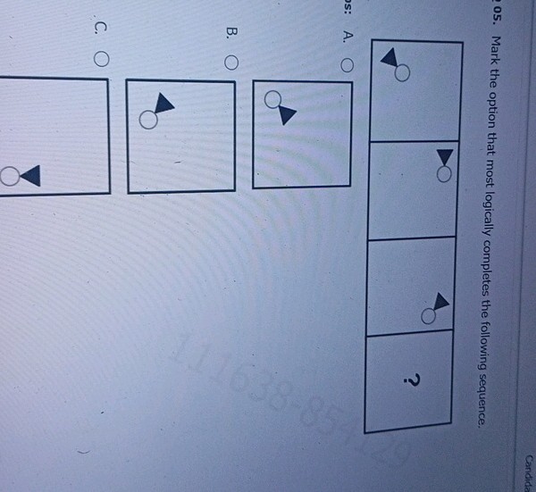 05 Mark the option that most logically | StudyX