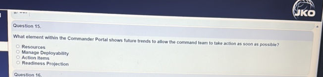 Question 15 What element within the | StudyX