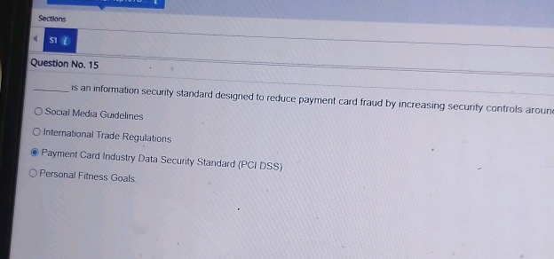 Question No 15 is an information security | StudyX