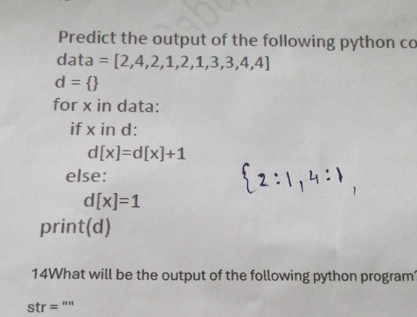 Predict the output of the following python | StudyX