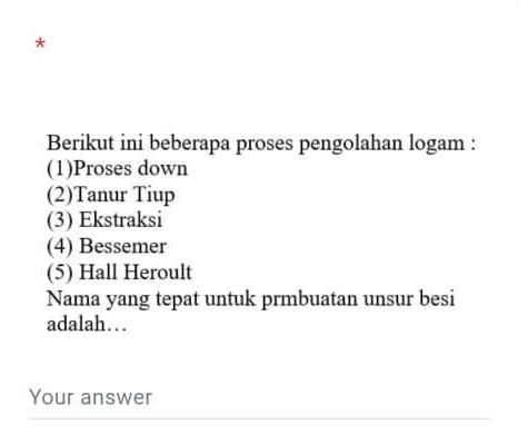 Berikut ini beberapa proses pengolahan logam | StudyX