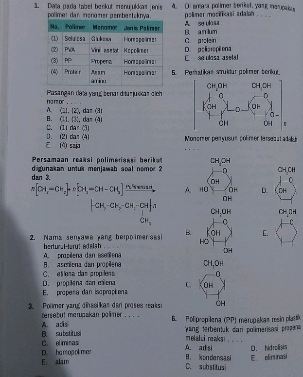 1 Data pada tabel berikut menunjukkan jenis | StudyX