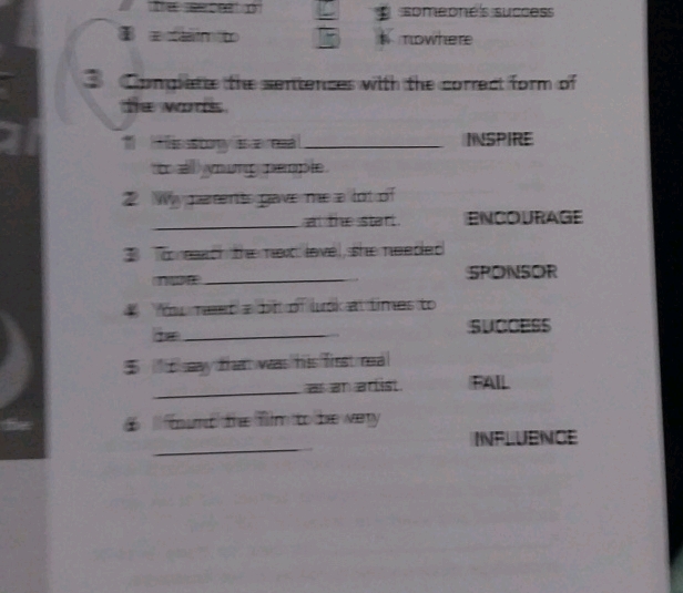 3 Complete the sentences with the correct | StudyX