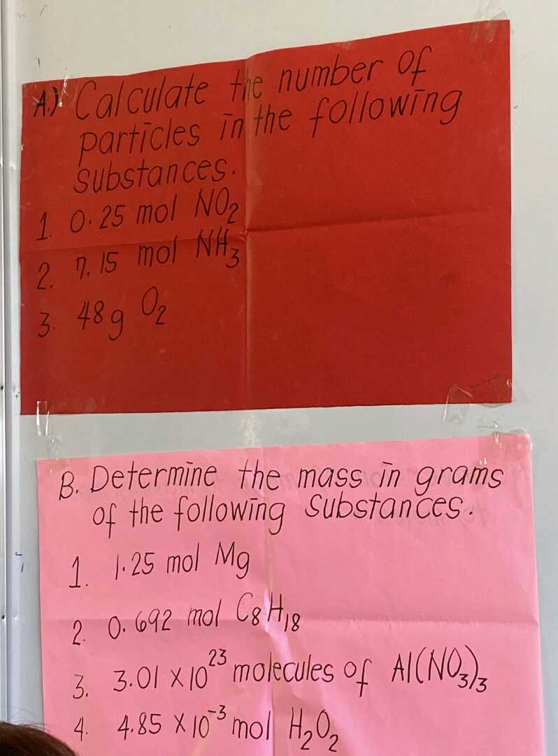 A) Calculate the number of particles in the | StudyX