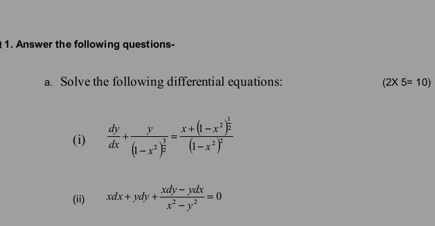 1 Answer the following questions- a Solve | StudyX