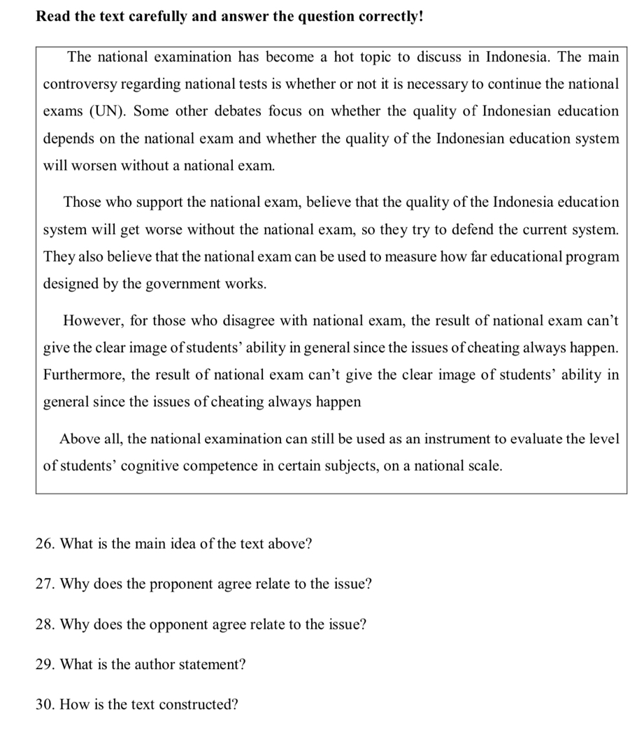 Read the text carefully and answer the | StudyX