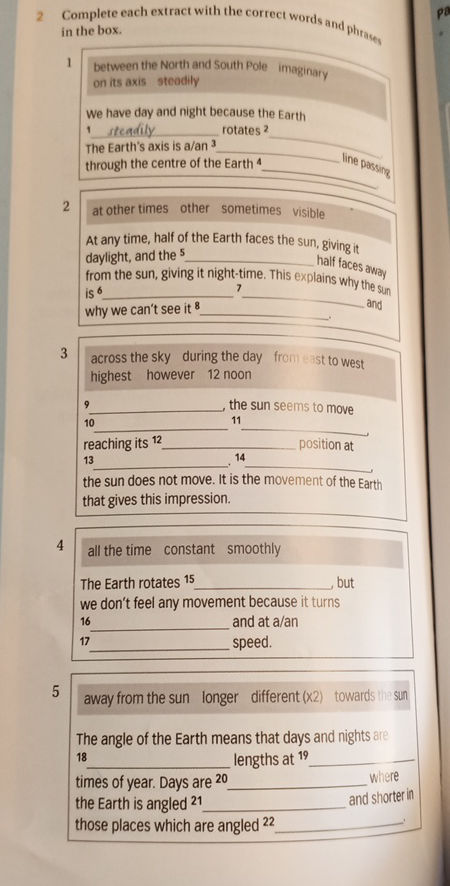 2 Complete each extract with the correct | StudyX