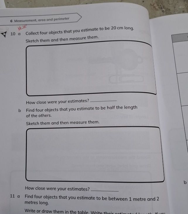 6 Measurement area and perimeter 10 a | StudyX