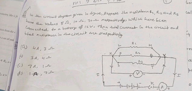 In the circuit diagram given in figure | StudyX