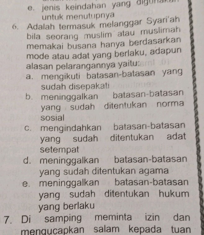 e jenis keindahan yang digunakan untuk | StudyX