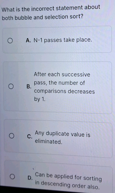 What is the incorrect statement about both | StudyX