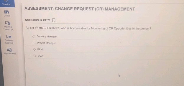 ASSESSMENT CHANGE REQUEST (CR) MANAGEMENT | StudyX